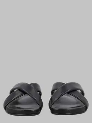 Saint Laurent Nichols Leather Flats - Black
