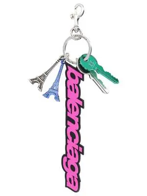 Balenciaga Biker Key Holder In Thermoplastic Polyurethane
