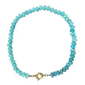 CHRISTINA GREENE Sweet Stone Beaded Knotted Necklace - Green