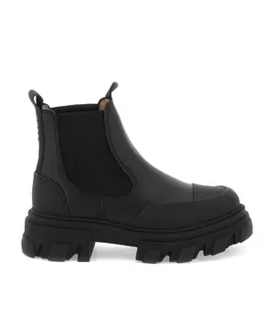 GANNI Cleated Low Chelsea Boots