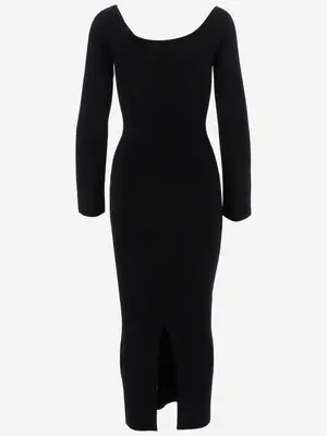 Khaite Long-sleeved Knitted Dress