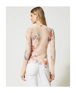 TWINSET Long-sleeve Ribbed Blouse