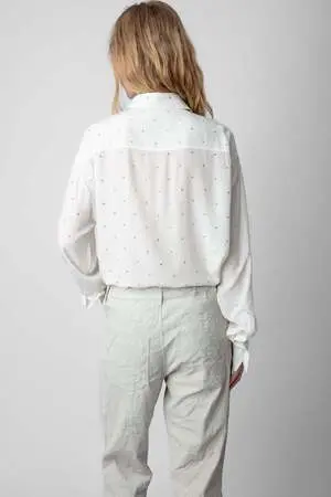 Zadig&Voltaire Tyrone Embellished Silk Shirt