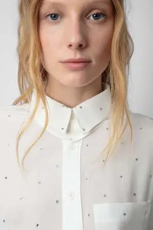 Zadig&Voltaire Tyrone Embellished Silk Shirt