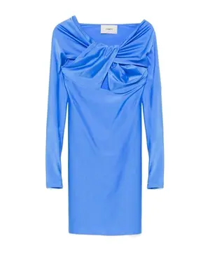 Coperni Twisted Cut-out Mini Dress - Blue
