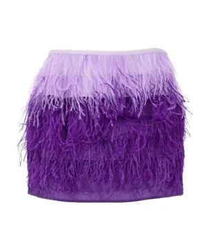 TWINSET Myfo Feather Mini Skirt