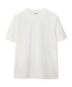 Burberry Equestrian Knight Cotton T-shirt - White