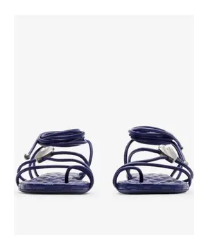 Burberry Ivy Shield Leather Sandals