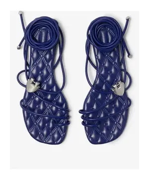 Burberry Ivy Shield Leather Sandals