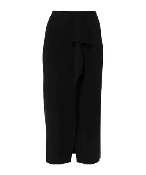 P.a.r.o.s.h Draped Midi Skirt - Grey