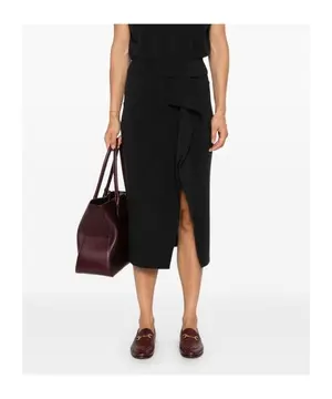 P.a.r.o.s.h Draped Midi Skirt