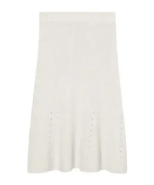 JOSEPH Ribbed Knit Midi Skirt