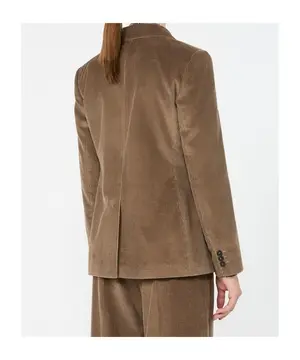 Max Mara Cotton Corduroy Velvet Blazer