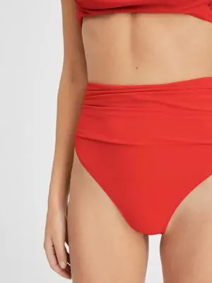 Jacquemus High-wasited Gathered Bikini Bottoms
