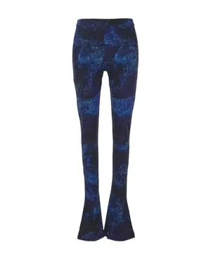 Off-White All-over Patterned Flared Trousers - White