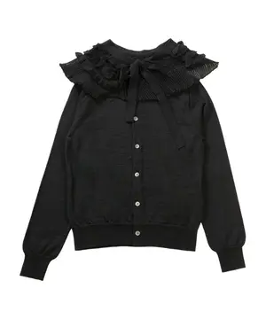 Comme Des Garçons Wool Cardigan - Black