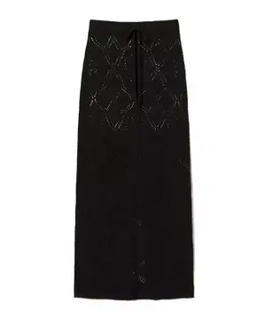 TWINSET Pointelle-knit Skirt - Black