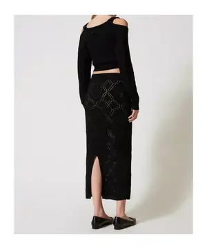 TWINSET Pointelle-knit Skirt