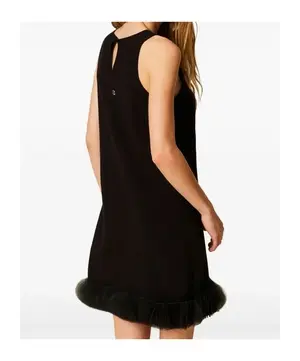 TWINSET Tulle-trimmed Mini Dress