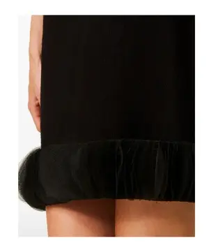 TWINSET Tulle-trimmed Mini Dress