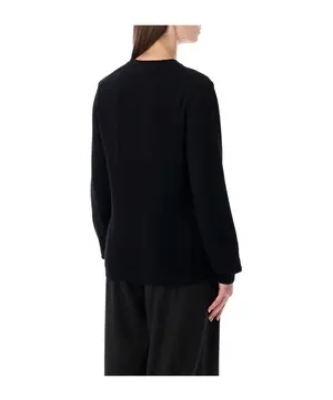 Play Comme Des Garcon V-neck Knitted Jumper