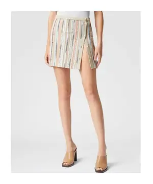 Missoni Striped Side Buttoned Mini Skirt