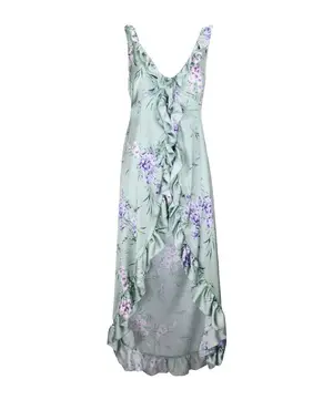 ANIYE BY Floral-print Ruffled Midi Dress