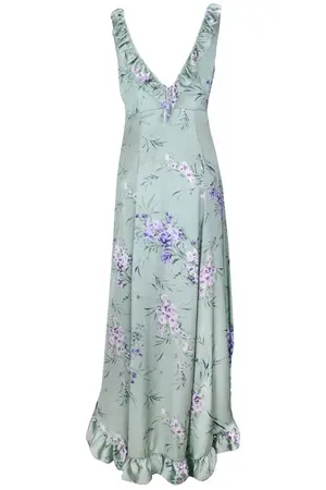 ANIYE BY Floral-print Ruffled Midi Dress