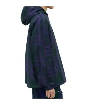 Burberry Hooded Plaid Jacket