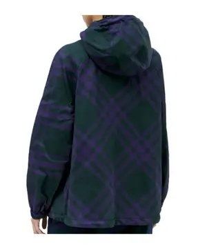Burberry Hooded Plaid Jacket