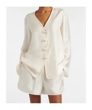 RÓHE Silk Long-sleeved Cover-up