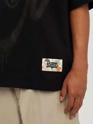 Palm Angels Graffiti Print Crewneck T-shirt