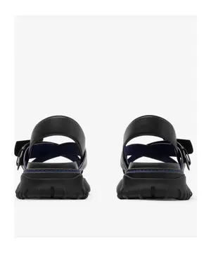 Burberry Pebbled Leather Sandals