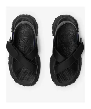 Burberry Pebbled Leather Sandals