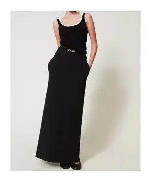 TWINSET Cotton Maxi Skirt