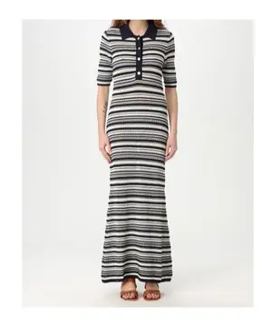 TWINSET Short-sleeved Striped Dress