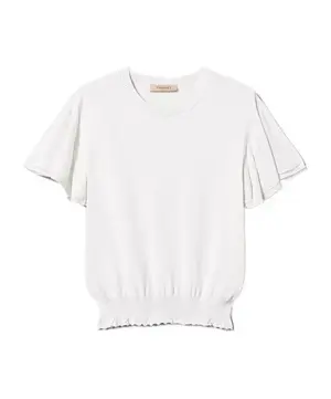 TWINSET Scalloped-hem Knitted T-shirt