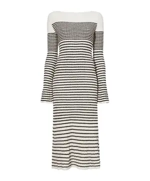 Proenza Schouler Striped Bouclé Knit Dress