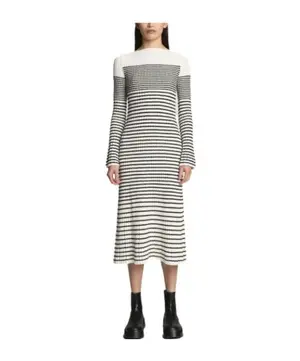 Proenza Schouler Striped Bouclé Knit Dress