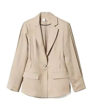 TWINSET Pleated-detail Blazer - Nude