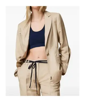 TWINSET Pleated-detail Blazer