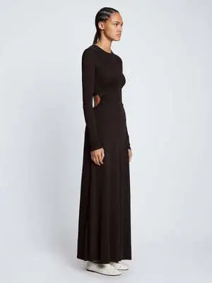 Proenza Schouler Open-back Jersey Maxi Dress