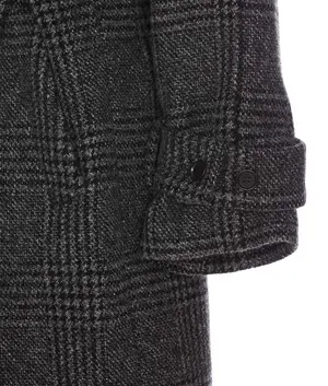 P.a.r.o.s.h Plaid-check Long Sleeved Belted Trench Coat