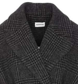 P.a.r.o.s.h Plaid-check Long Sleeved Belted Trench Coat