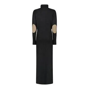 AMI Paris Long-sleeved Ribbed-knit Dress
