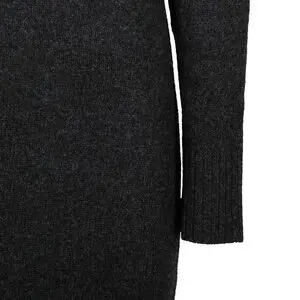 AMI Paris Long-sleeved Ribbed-knit Dress