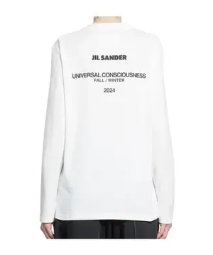 JIL SANDER Logo Printed Long-sleeved T-shirt