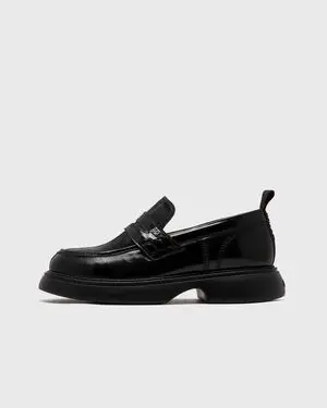 GANNI Logo Plaque Round-toe Loafers
