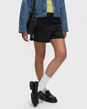 GANNI Logo Plaque Round-toe Loafers
