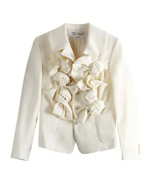 Comme Des Garçons Ruffled Detail Jacket